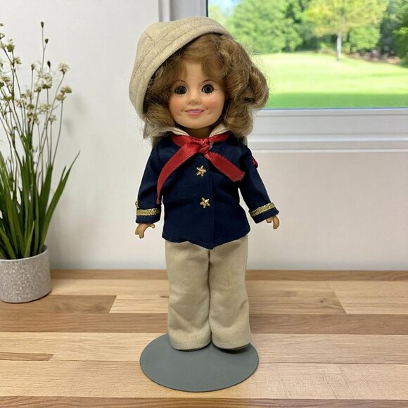 Ideal Toys | Toys | Vintage Shirley Temple Captain Doll Navy Sailor ...